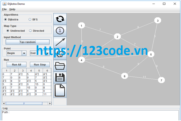 Tải source code Vẽ Graph trên Java đầy đủ báo cáo