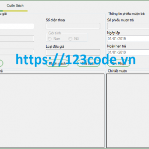 Tải source code quản lý thư viện C# giao diện GUI