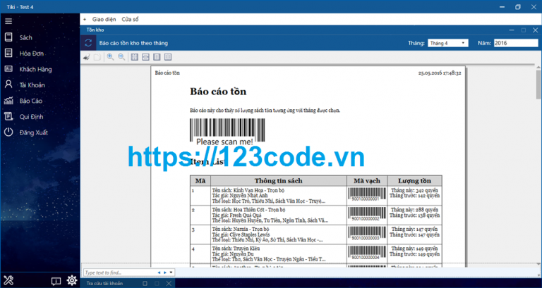 Tải code quản lý nhà sách C# - WPF - SQL Server