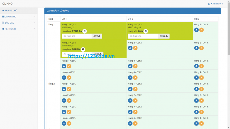 Download source code quản lý kho hàng ASP.NET - MVC có databas