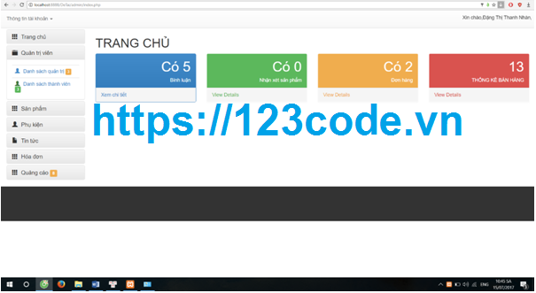 Báo cáo kèm code website bán hàng điện tử php thuần