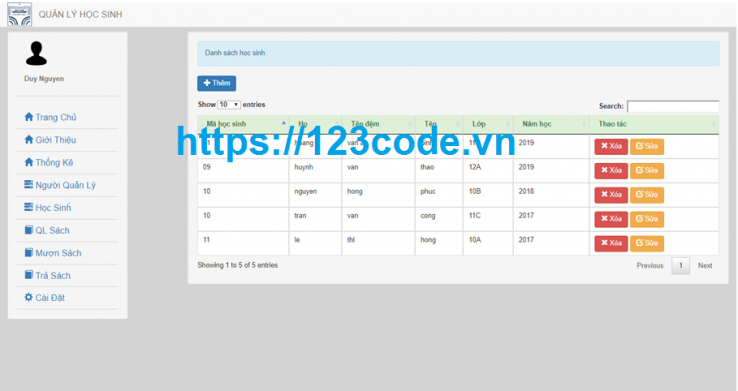 Báo cáo tốt nghiệp website quản lý thư viện trường học php full database