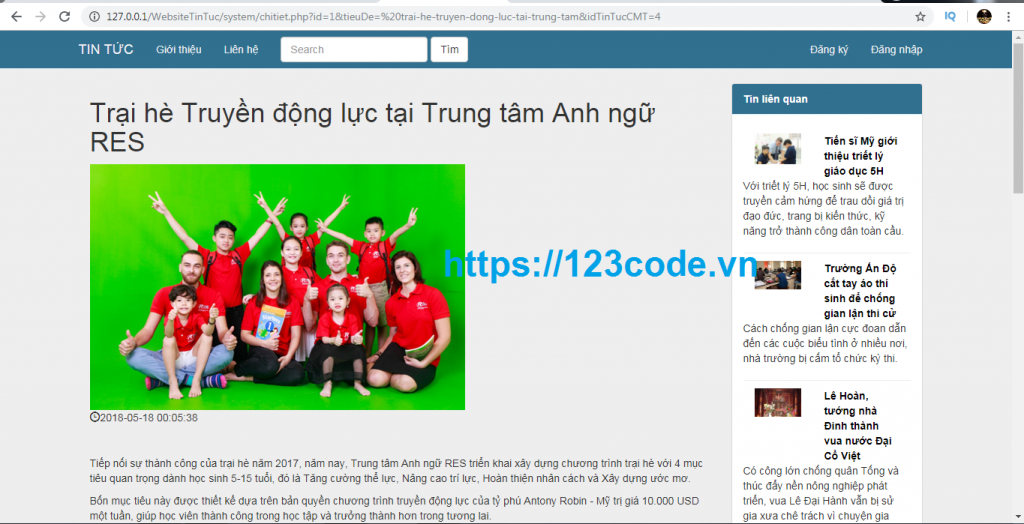 Full source code website tin tức php thuần chuẩn seo