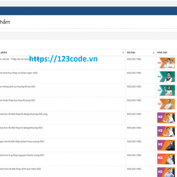 Source code website khóa học online php kèm hướng dẫn