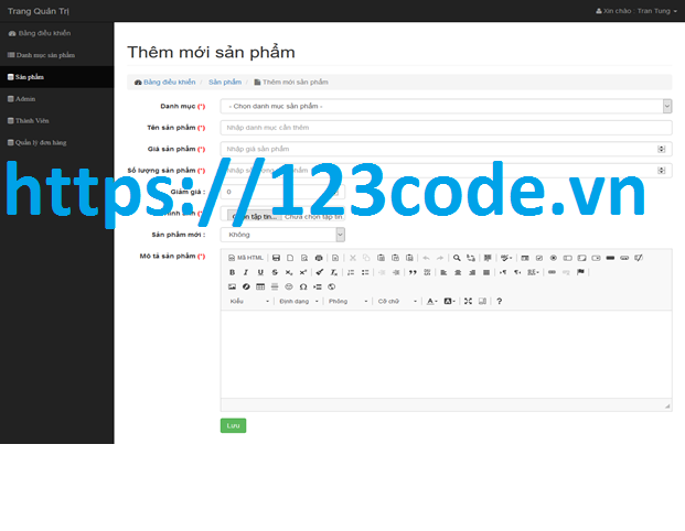 Tải source code tốt nghiệp website bán hàng php full database và báo cáo