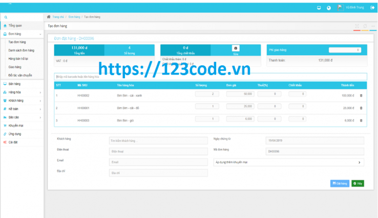 Báo cáo kèm code phần mềm quản lý bán hàng asp.net - mvc đồ án tốt nghiệp