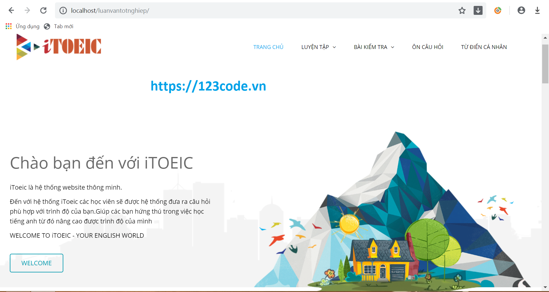 Share source code luyện thi trắc nghiệm tiếng anh php CodeIgniter Framework