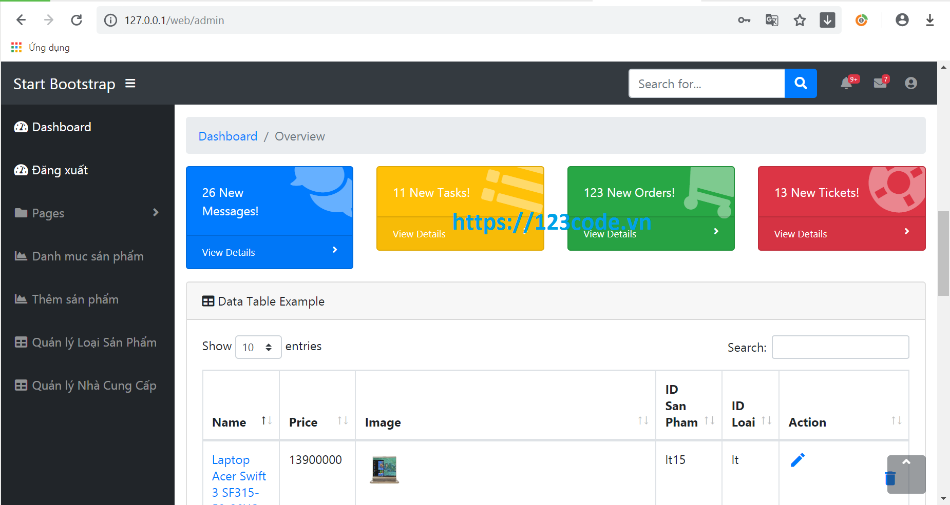 Source code tốt nghiệp website bán hàng online php CodeIgniter Framework