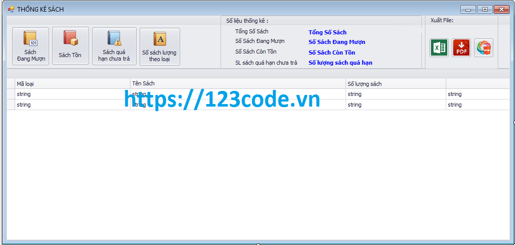 Chia sẻ source code quản lý thư viện c# data mysql