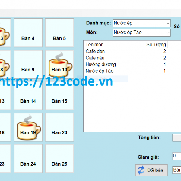 Source code quản lý quán cà phê c# data mysql