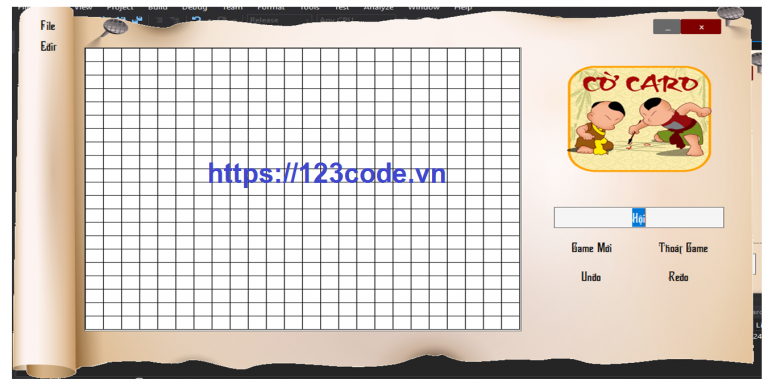 Báo cáo và source code game cờ caro c# cực hay
