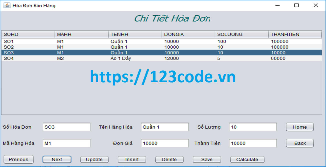 Chia sẻ source code quản lý bán hàng quần áo java có báo cáo