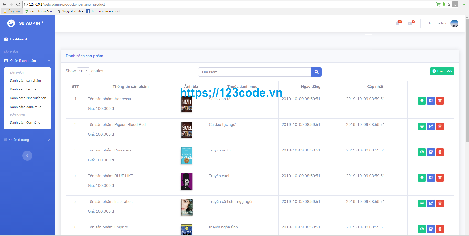 Share source code web bán sách online php thuần full chức năng