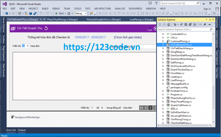 Source code quản lý khách sạn c# sql server giao diện đẹp