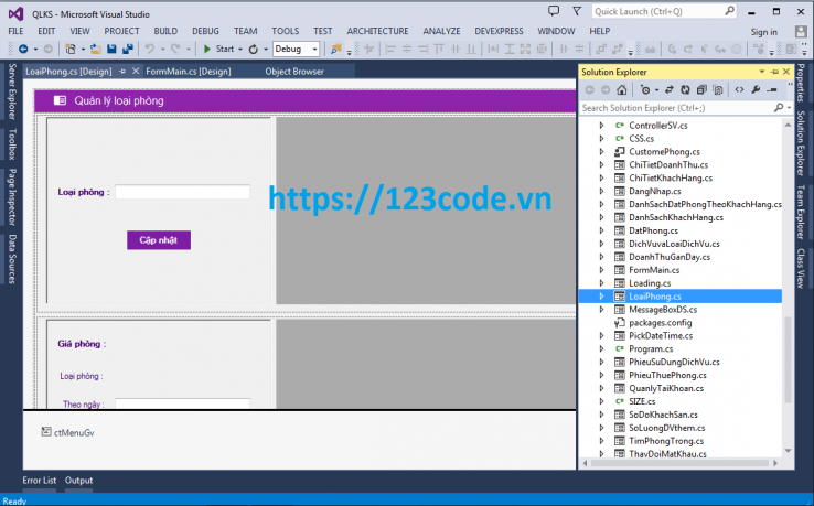 Source code quản lý khách sạn c# sql server giao diện đẹp