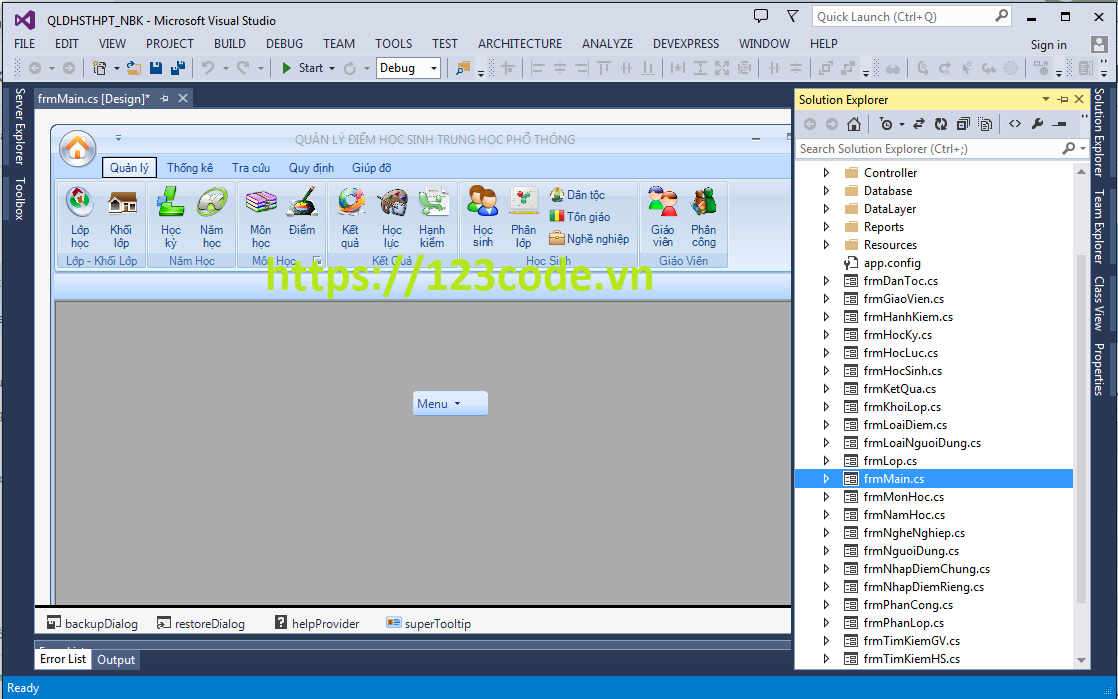 Đề tài tốt nghiệp quản lý điểm học sinh THPT c# data sql có báo cáo
