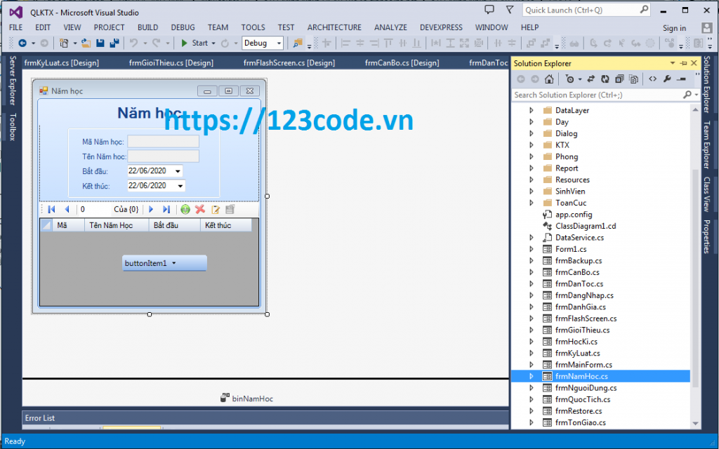 Source code phần mềm quản lý ký túc xá c# kết nối sql full chưc năng