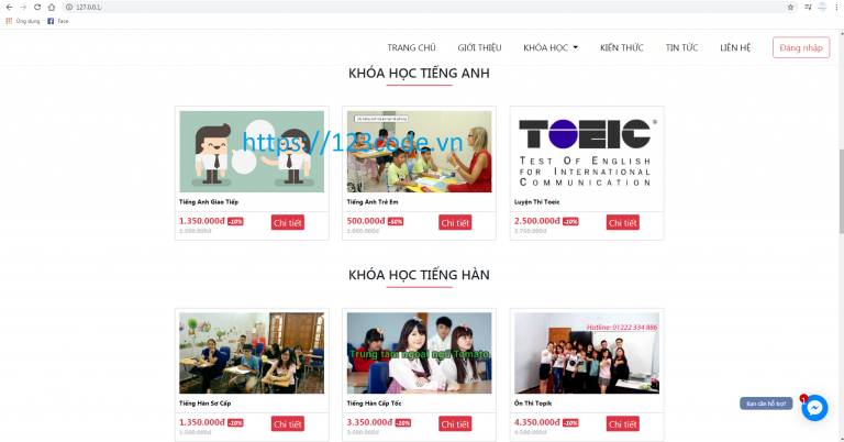 Đồ án tốt nghiệp website quản lý trung tâm tin học ngoại ngữ code php thuần có báo cáo