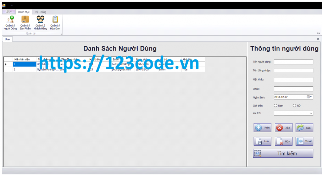 Báo cáo kèm source code đồ án quản lý bán hàng viết bằng c#