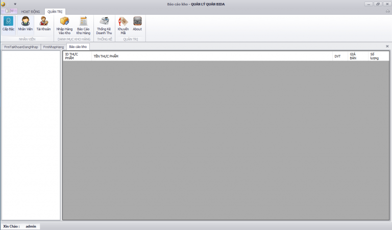 Tải source code phần mềm quản lý quán bida c# kết nối sql có báo cáo