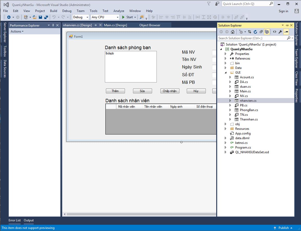 Code quản lý nhân sự c# sql tải miễn phí