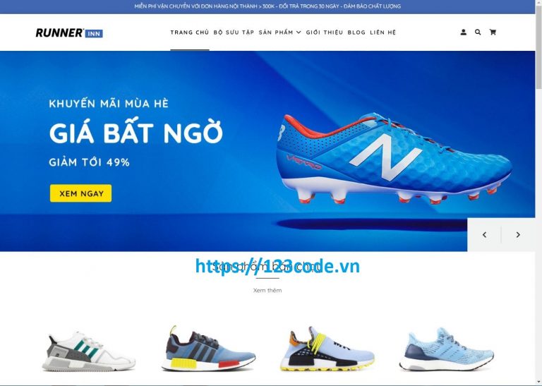 Share code website bán hàng html - css (Bootstrap) tải miễn phí