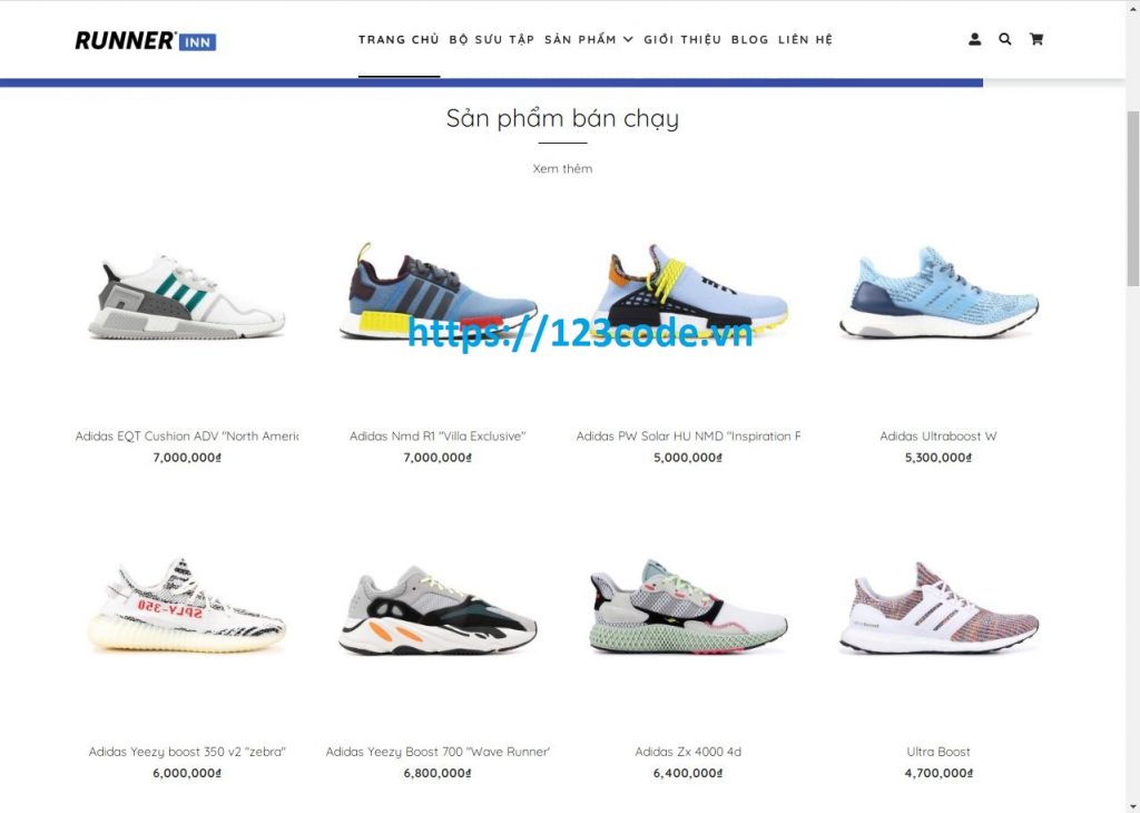 Share code website bán hàng html - css (Bootstrap) tải miễn phí