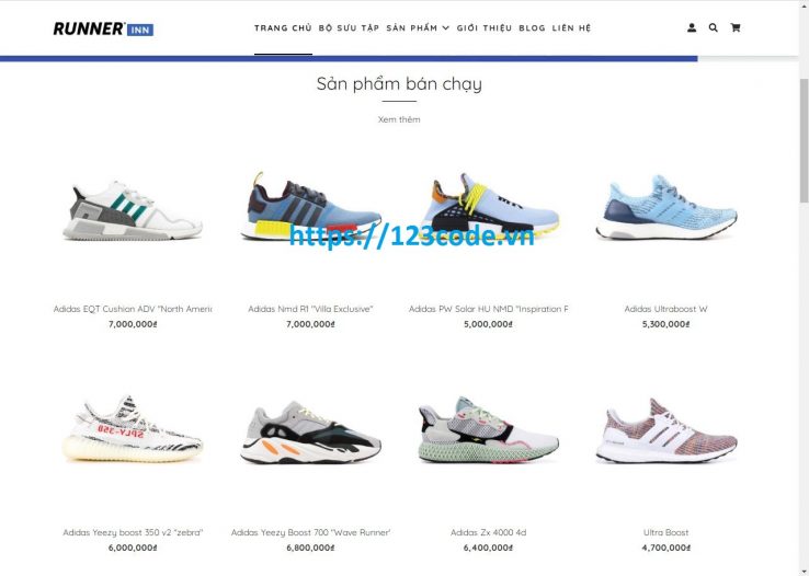 Share code website bán hàng html - css (Bootstrap) tải miễn phí