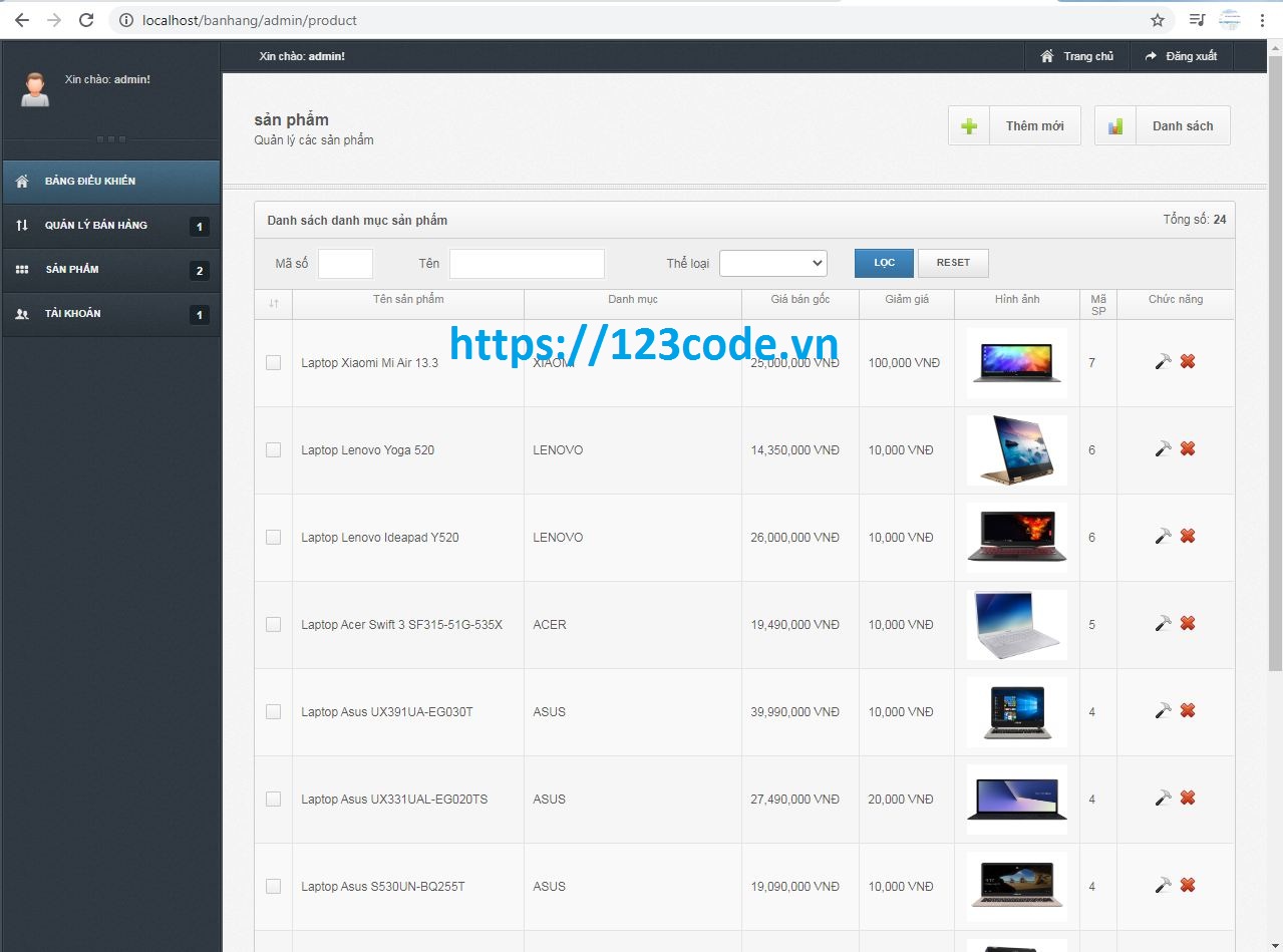 Share Source code web bán hàng Codeigniter - php