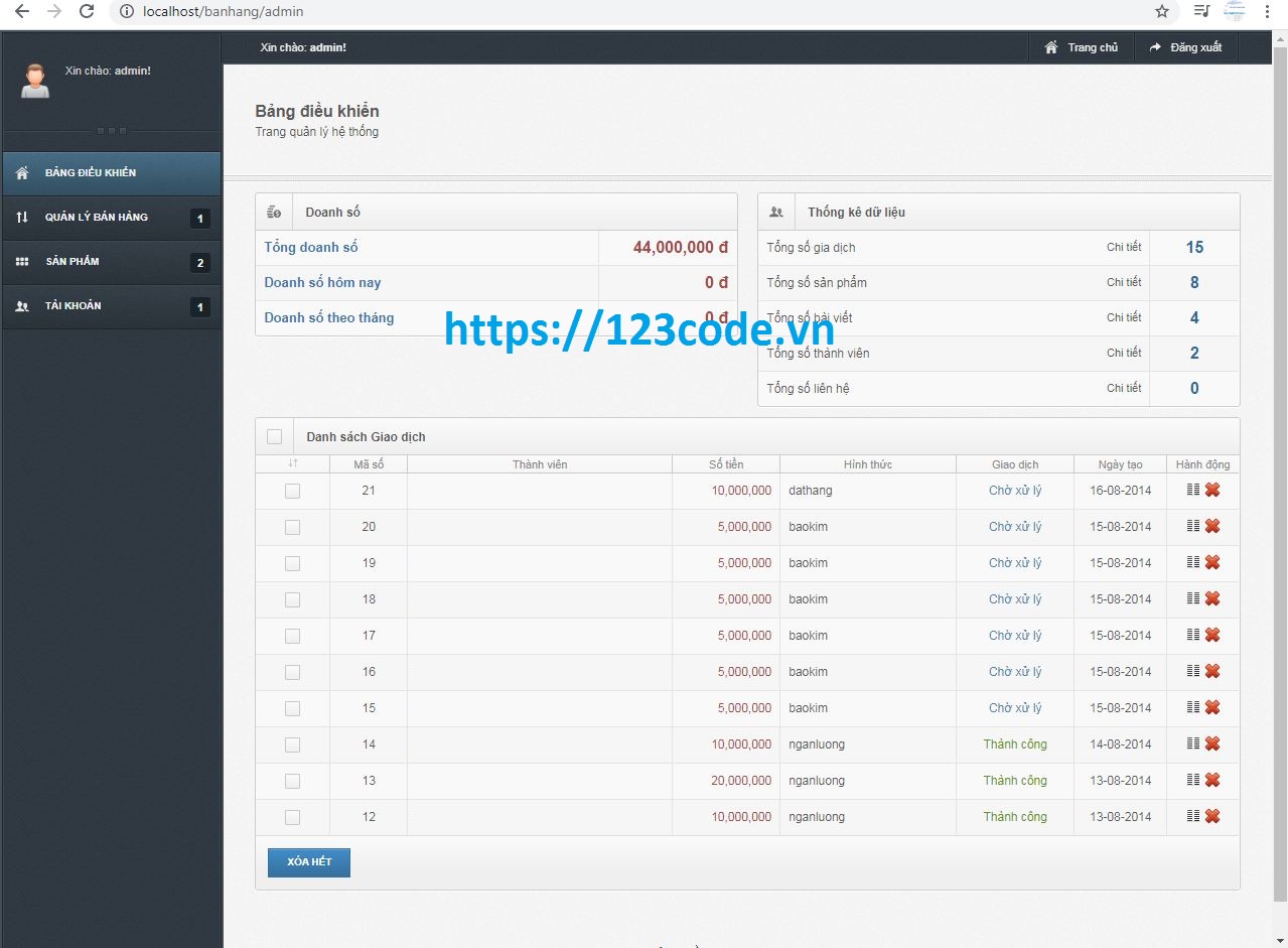 Share Source code web bán hàng Codeigniter - php