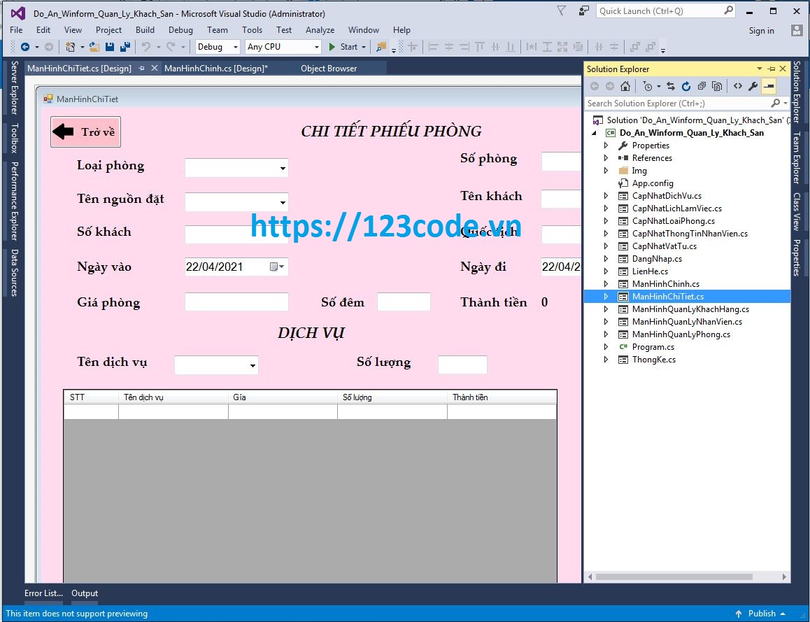 Share code phần mềm quản lý khách sạn bằng c# sql