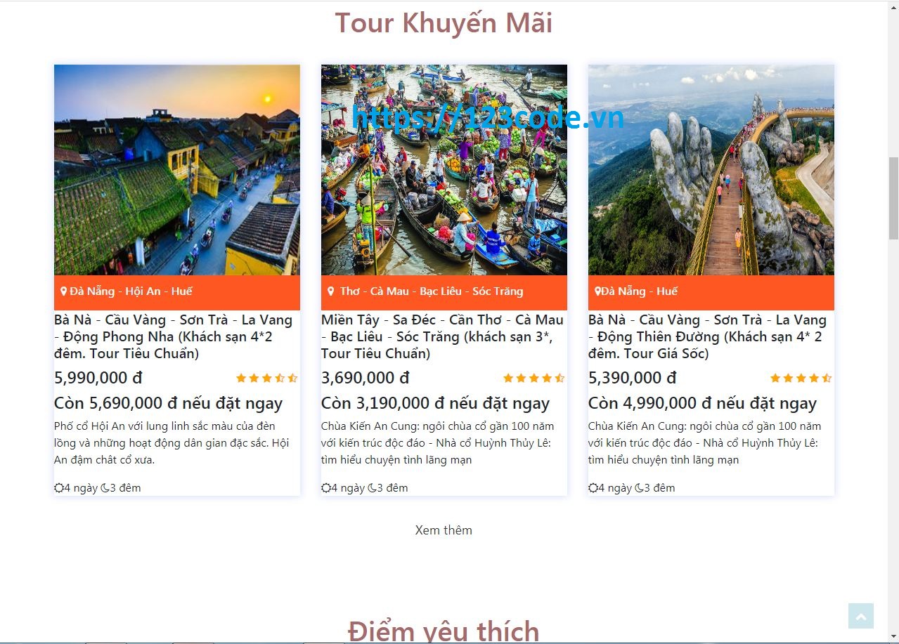 Share template website đặt tour du lịch code html - css - js