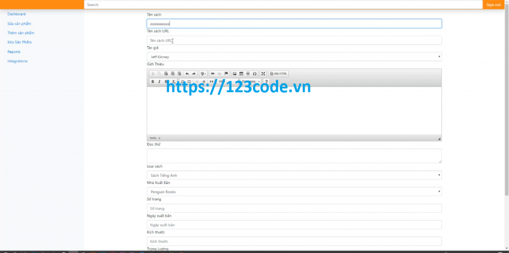 share miễn phí source code website bán sách online php thuần