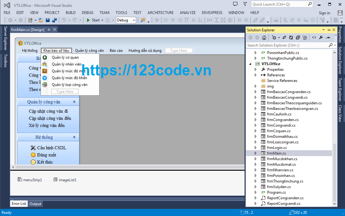 Share code đề tài phần mềm quản lý công văn viết bằng c# kết nối sql