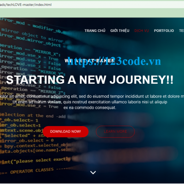 Share code website giới thiệu công ty viết bằng html, css, responsive