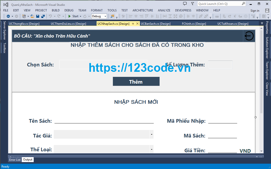 Tải miễn phí code phần mềm quản lý nhà sách code c# kết nối sql