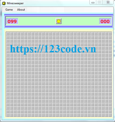 share source code game dò mìn - Minesweeper viết bằng c#