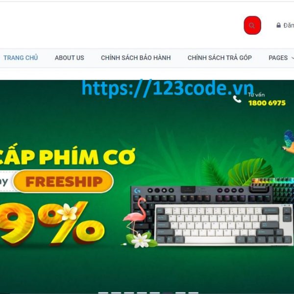 Code website bán máy tính html - css - javascript tải miễn phí