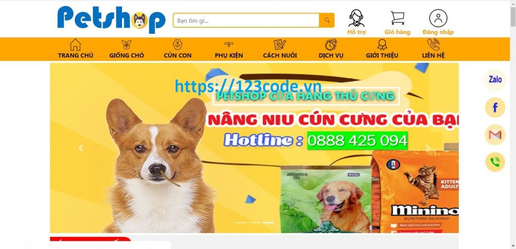 Code Website Bán Thú Cưng Html Css Javascript Tải Miễn Phí