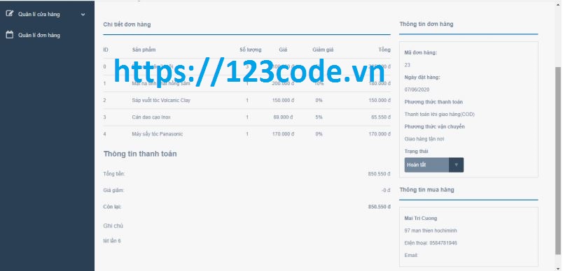 Code website quản lý bán hàng cắt tóc Java JSP/Servlet