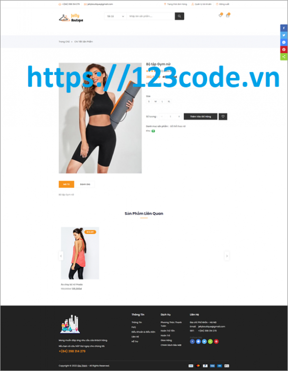 Source code Website Bán hàng thời trang đẹp PHP + báo cáo.